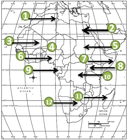 Quia - Africa Political Map Practice
