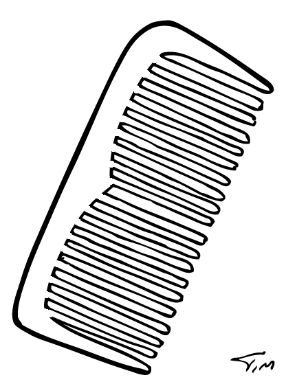 Comb Hair Brush Coloring Page Coloring Pages