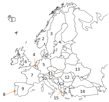 Quia - Europe Countries - Flashcards (AD)