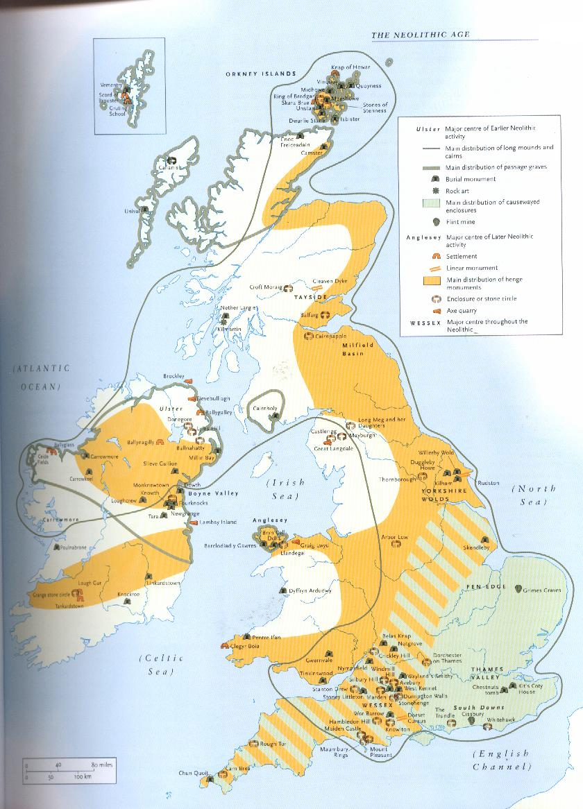 Neolithic Britain Map