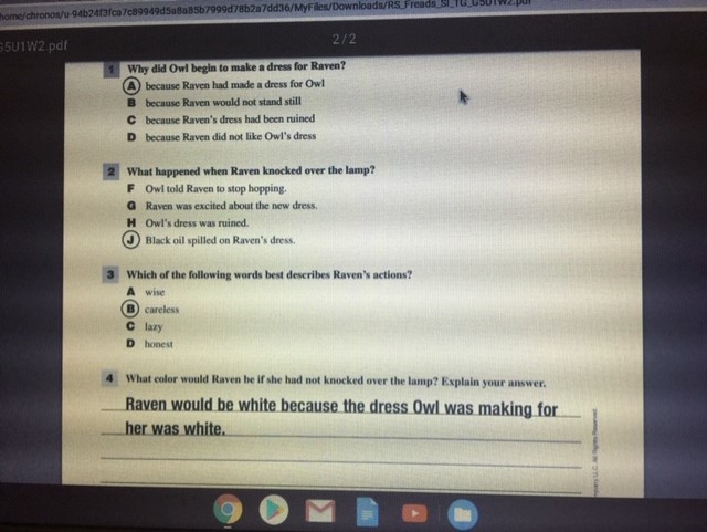 Quia - Answer Key to PINK Reading Comprehension Stories 1- 5 (PINK ...