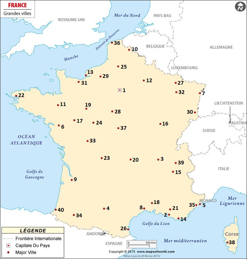 Quia - Les villes françaises - Partie 1