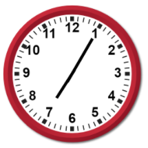 Quia - Formelle Uhrzeiten. Minuten in 5-Minuten-Schritten (analog)