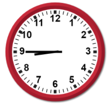 Quia - Formelle Uhrzeiten. Minuten in 5-Minuten-Schritten (analog)