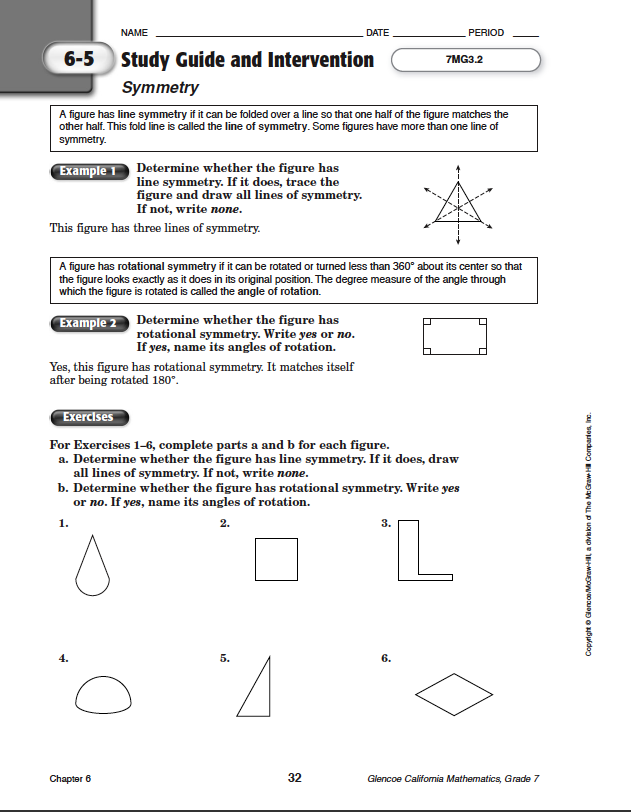 Quia - Class Page - Math Chapter 6