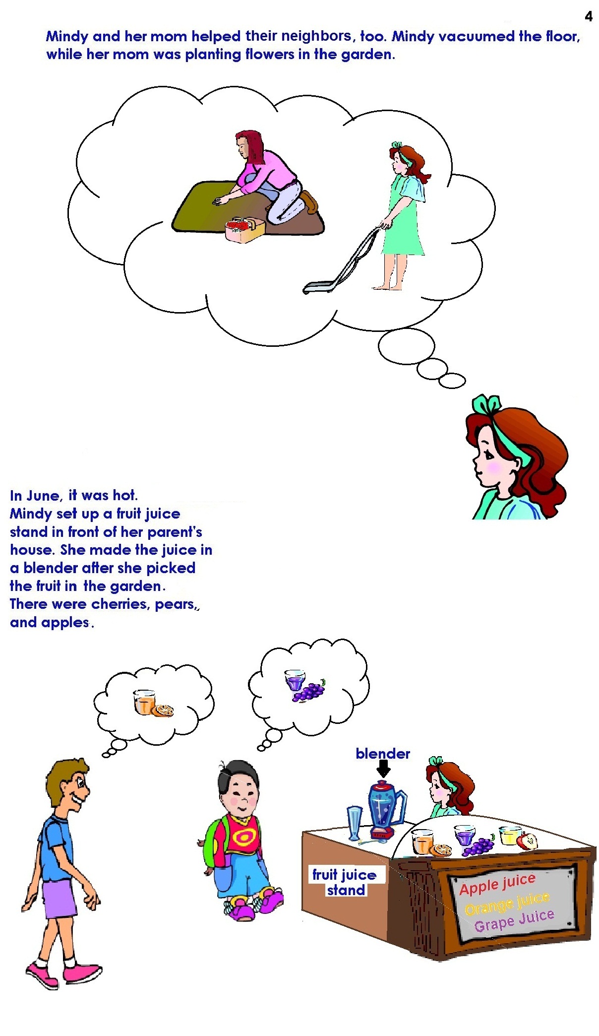 Quia - 3. Story: Type the missing words for the story
