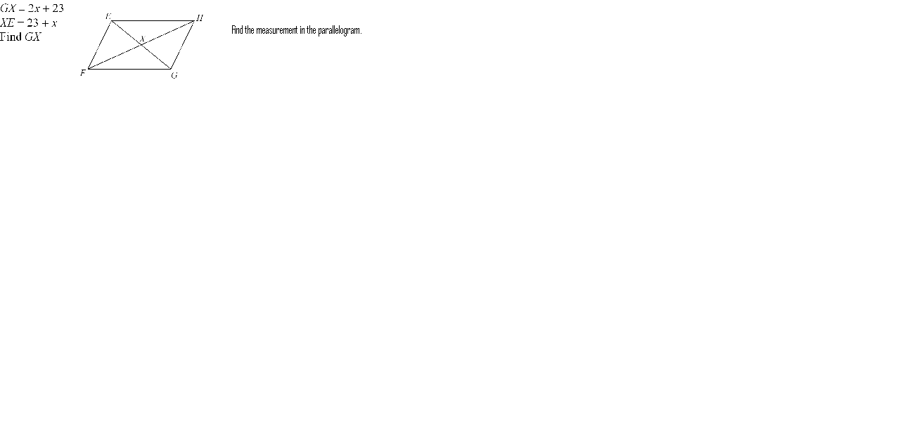 Quia - Geometry Unit 4 Lesson 2 Parallelograms