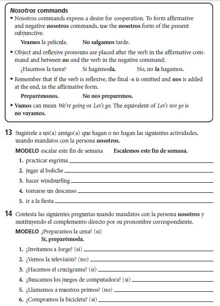 Quia - Class Page - Spanish 4