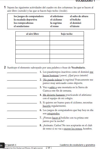 Quia - Class Page - Spanish 4
