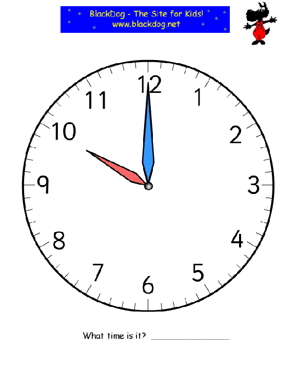 Quia - Telling Time Using a Clock
