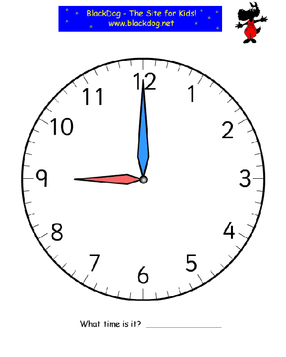 Quia - Telling Time Using a Clock