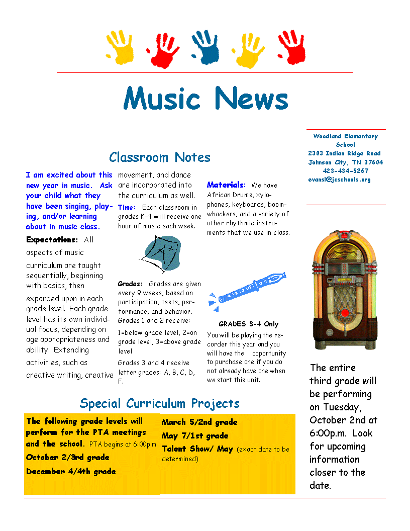 Quia - Class Page - woodlandmusic